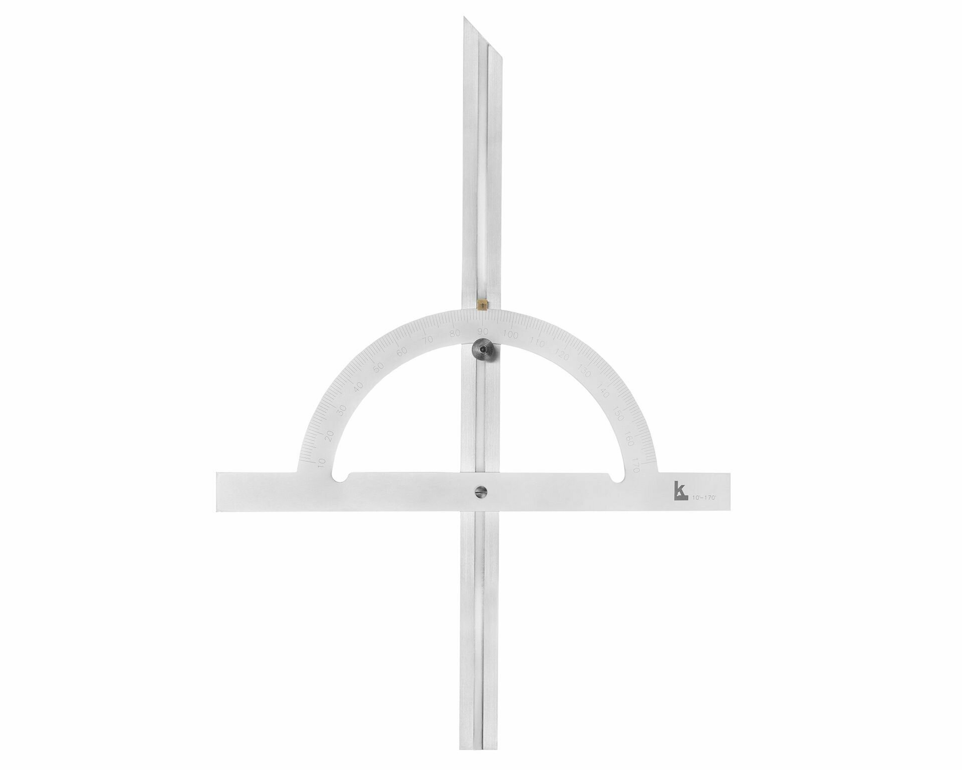 Угломер нониусный 10-170 (300x600мм 1) регулир. рейка (грси №83810-21) КЛБ