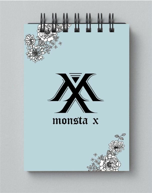 Блокнот Monsta X №18, А4