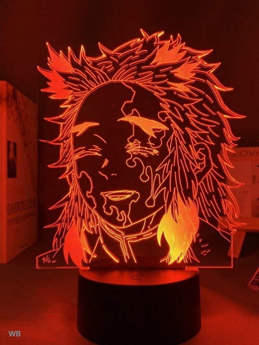 Ночник Аниме Клинок, Рассекающий демонов - Anime Demon Slayer. Подарок фанату аниме и манги — декор в комнату с любимыми персонажами, в стиле отаку и японской анимации.