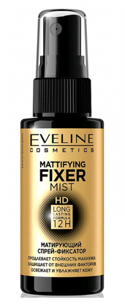 Eveline Mattifying Fixer Mist Hd Матирующий спрей-фиксатор для макияжа 50 мл.