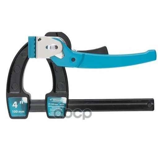 Струбцина Реечная Быстрозажимная, Металлический Корпус, Рычажный Храповый Механизм, 4"/100 Мм// Gross GROSS арт. 20717