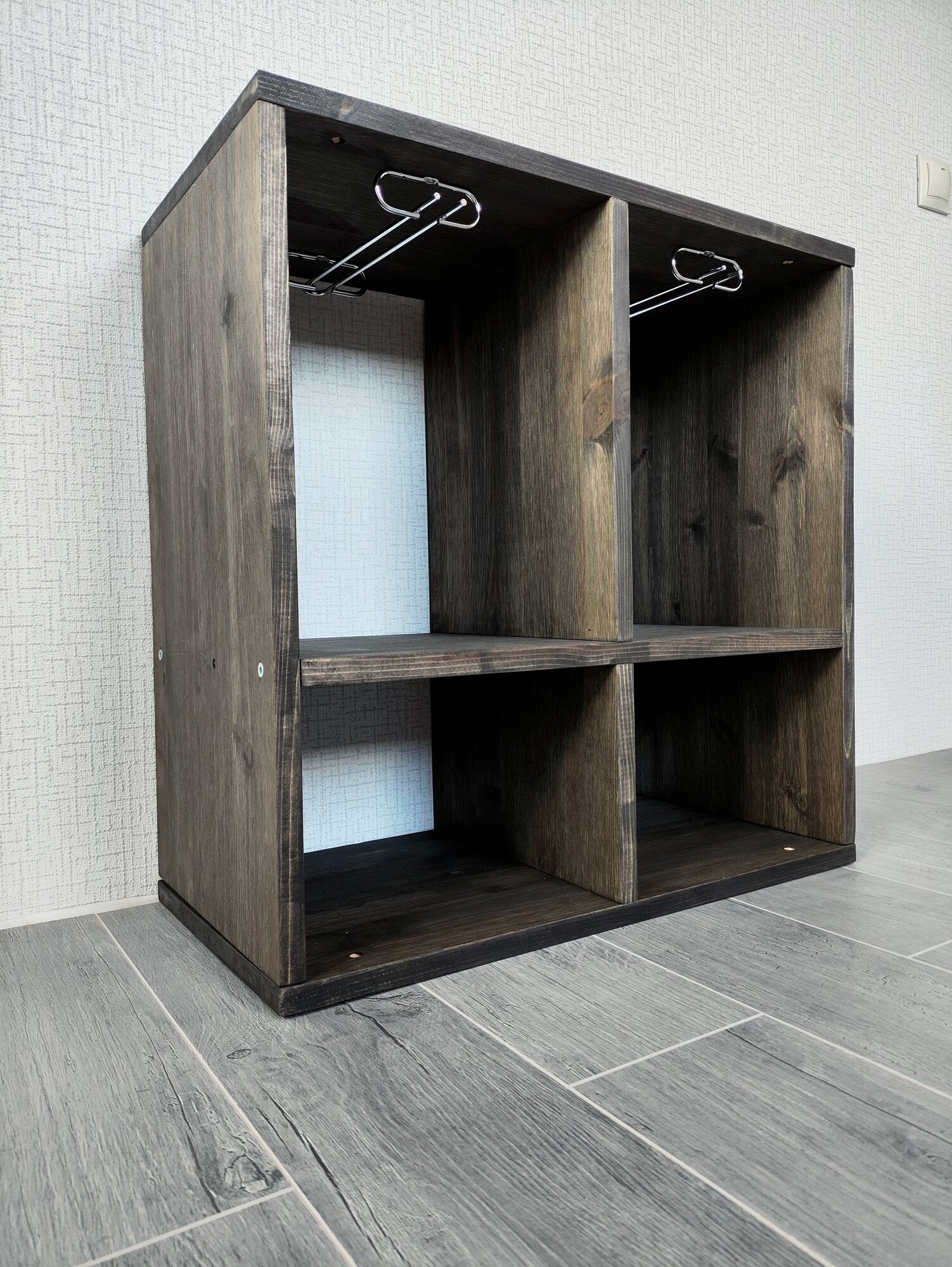 Винный модуль (куб) CRAFT TOOLS тип3 цв. черный с держателями бокалов