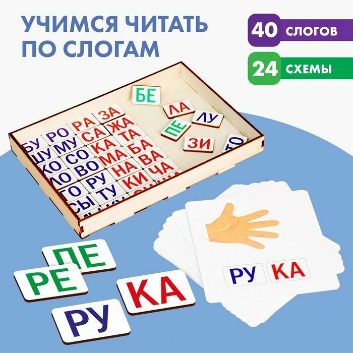 Дидактические игры и материалы Лесная мастерская «Учимся читать по слогам»