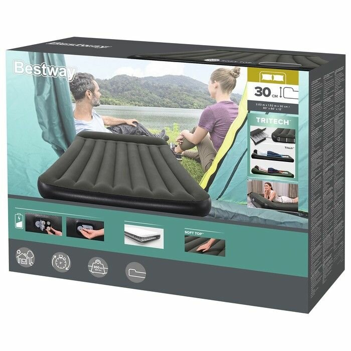 Матрас надувной Tritech Air Mattress Queen 203*152*30 СМ Bestway (67682)