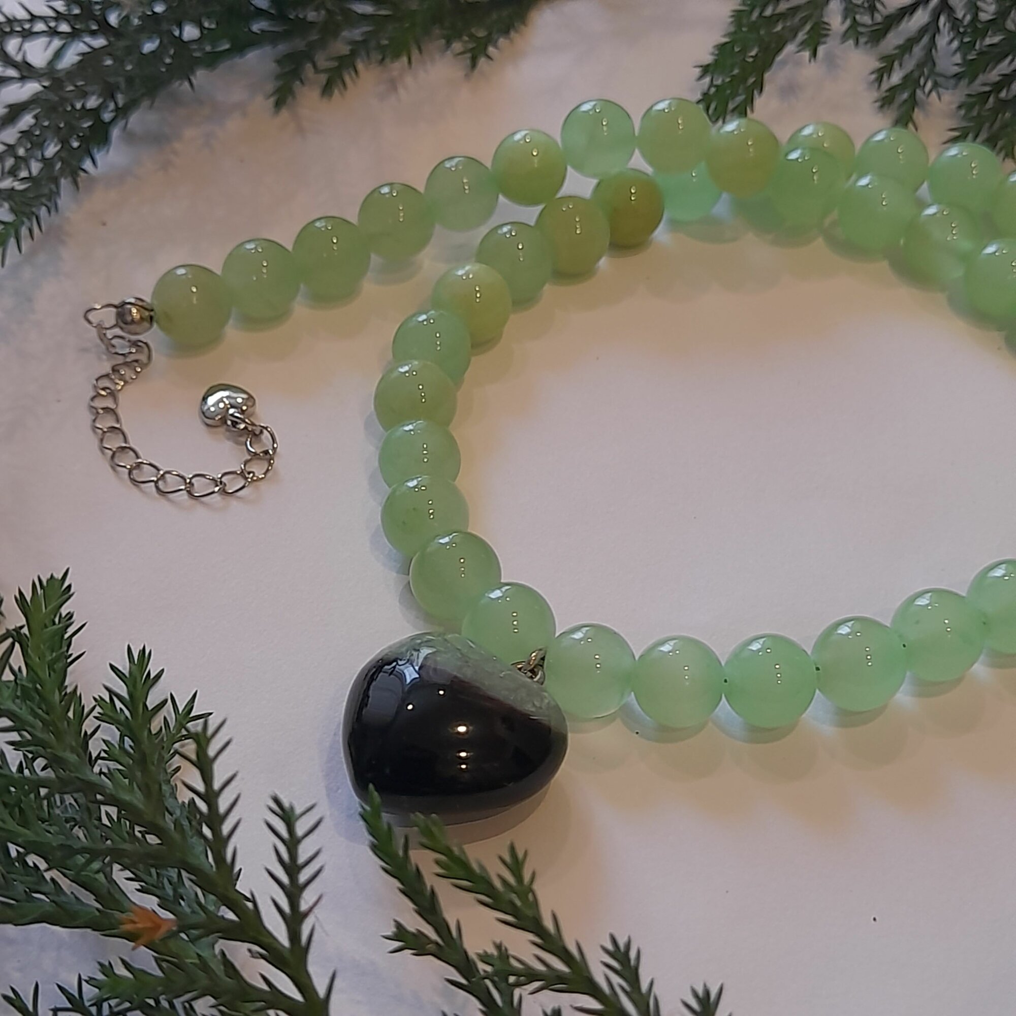 Колье, агат