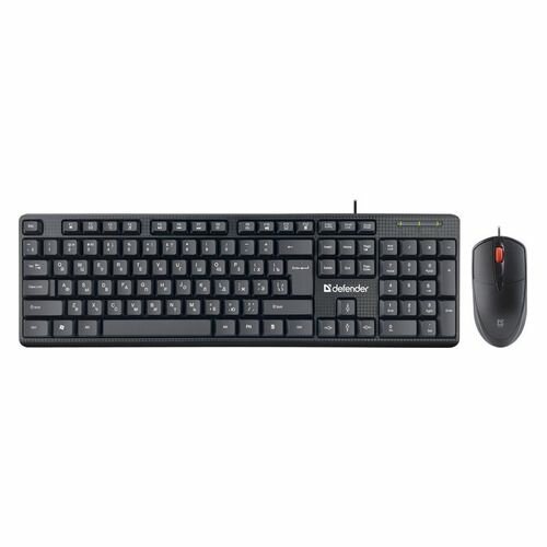 Комплект (клавиатура+мышь) Defender Line C-511, USB 2.0, проводной, черный [45511]
