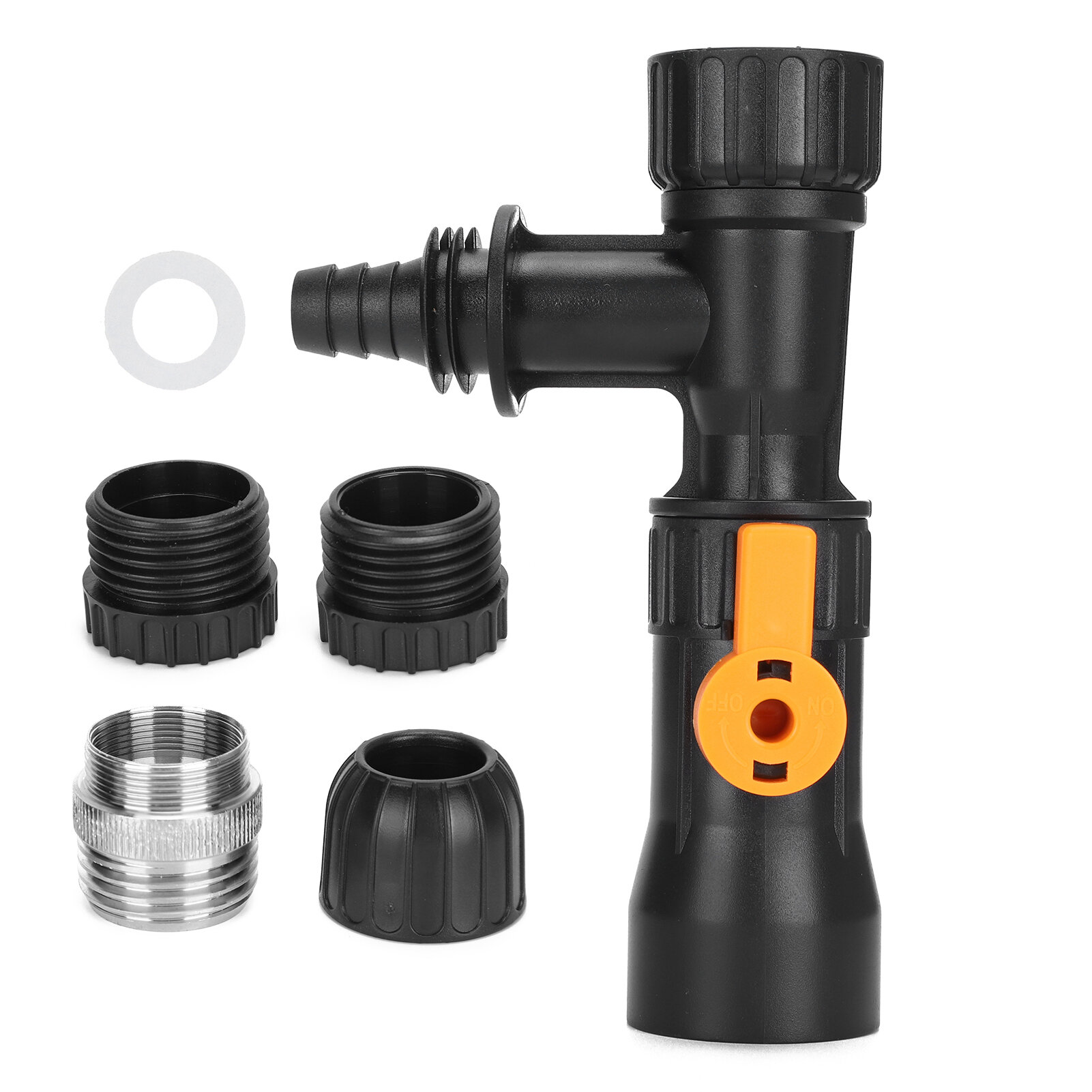 Aquarium Fish Tank Water Changer Replacement Faucet Nozzles Pump with 2 Adapters