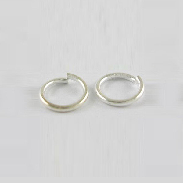 Соединительное колечко, 5мм (толщина 1.0мм, внутренний размер 3мм), базовый материал - латунь, серебристое, 10 грамм