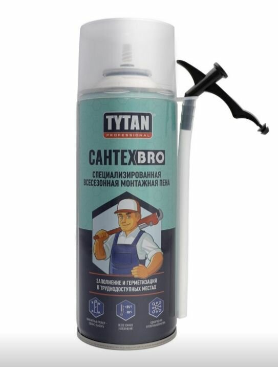 Пена монтажная Tytan сантехbro всесезонная 500 мл
