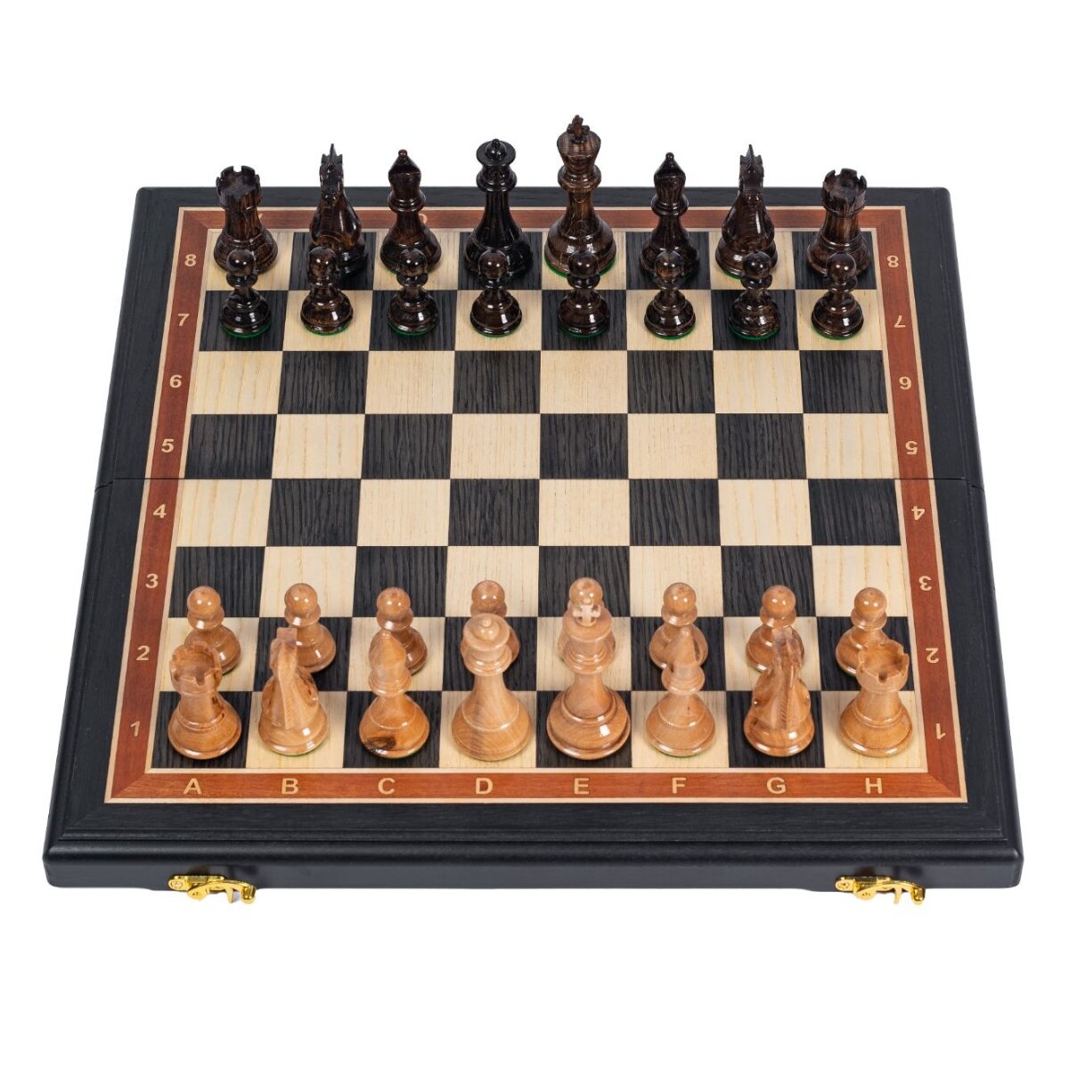 Шахматы подарочные Суприм из мореного дуба