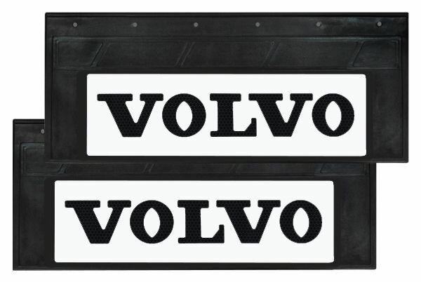 Брызговики грузовые для VOLVO (52х25см.) Резина. Чёрные. Светоотражающие. Передние. (2 штуки) Сделано в России. (17372)