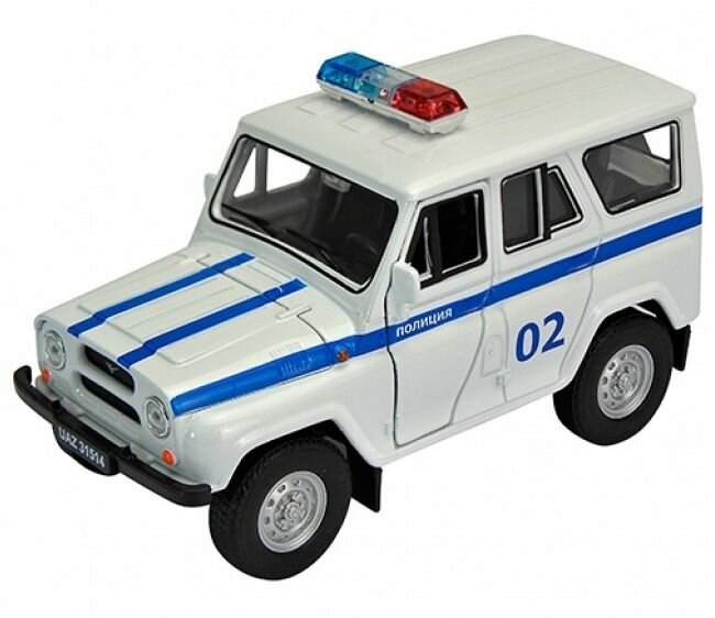 Машинка WELLY УАЗ-31514 Полиция 42380U-PB