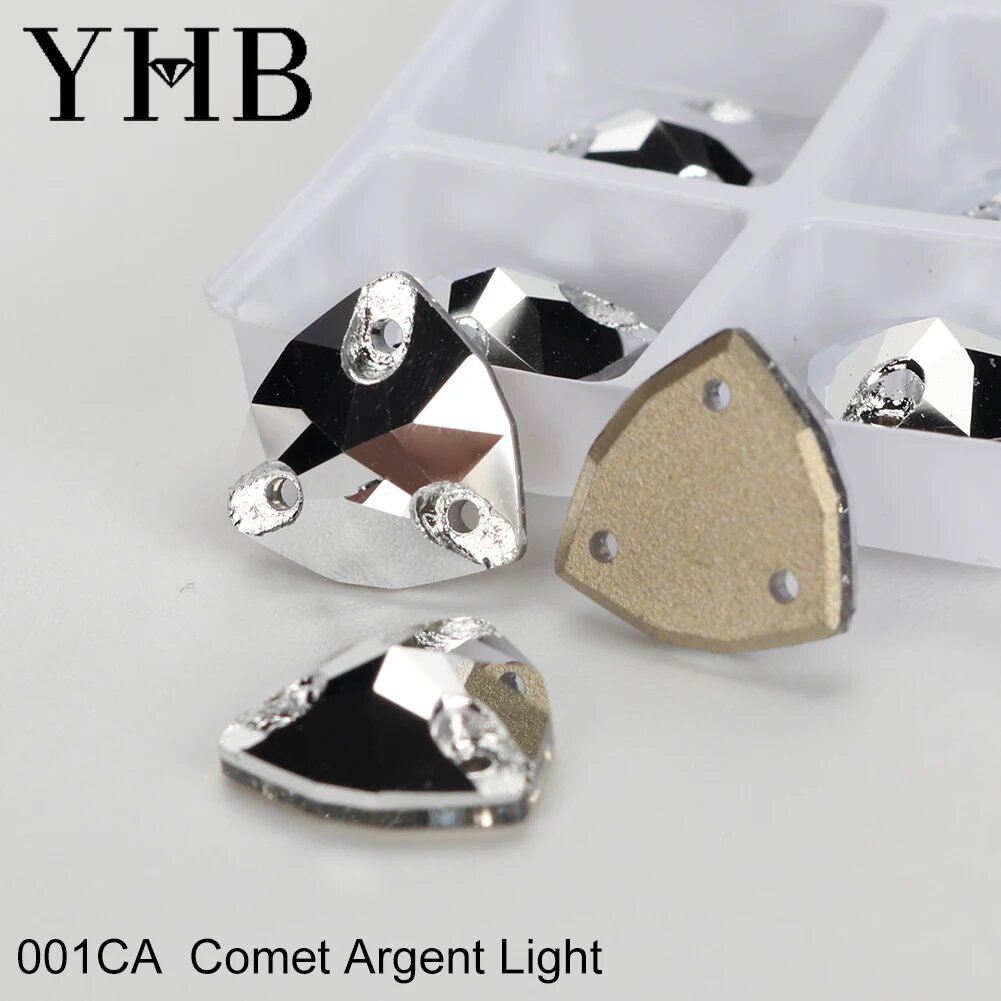 Стразы YHB 12 мм, 001CA Comet Argent Lt, 28 шт