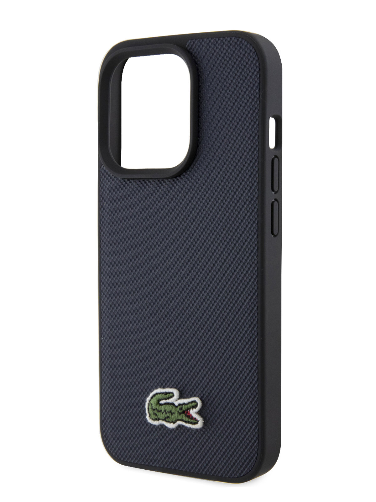 Lacoste для iPhone 15 Pro Max чехол PC/TPU&PVC Iconic Petit Pique logo Hard Navy (MagSafe)