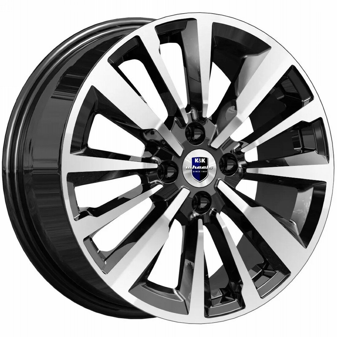 Колесный диск КиК Эрман (КС997) 6,5x16 4x100 ET37 60,1 Алмаз черный