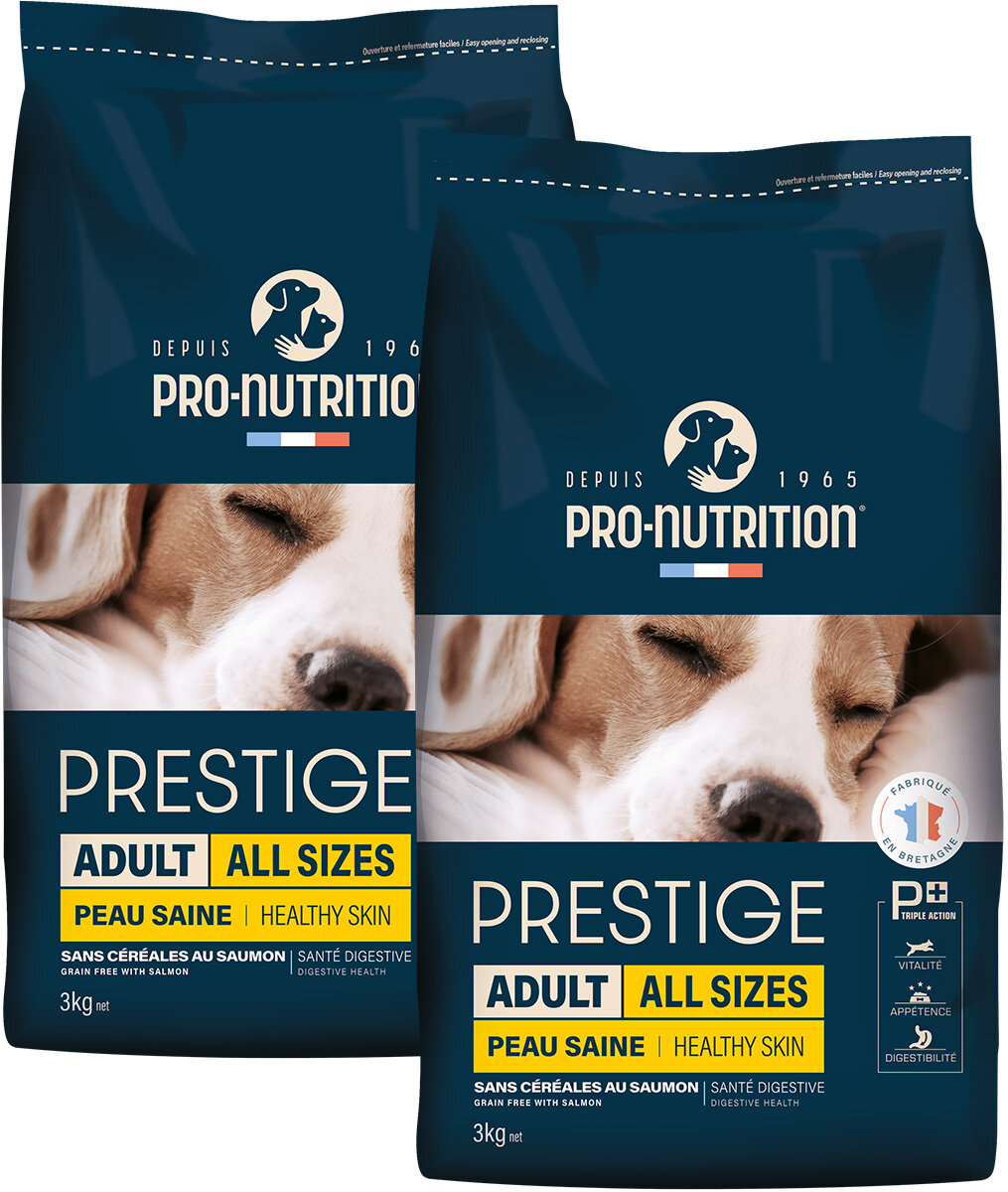 FLATAZOR PRESTIGE ADULT GRAIN FREE HEALTHY SKIN безз для взр собак всех пород с лососем NEW 3 + 3 кг