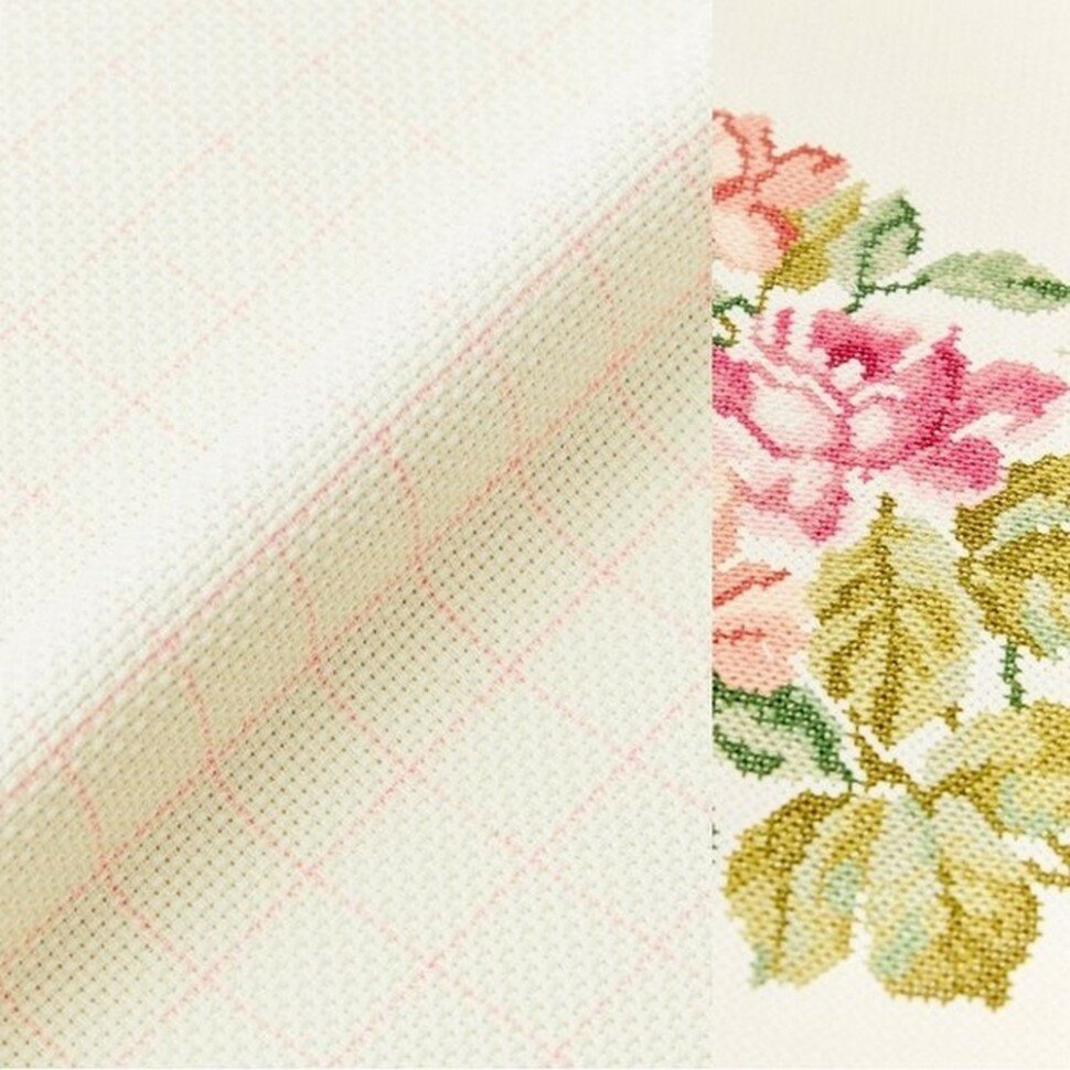 Канва для вышивания DMC GD1442BX-Ecru Aida 14ct Magic Guide разлинованная - в упаковке, 50.8 x 61 см