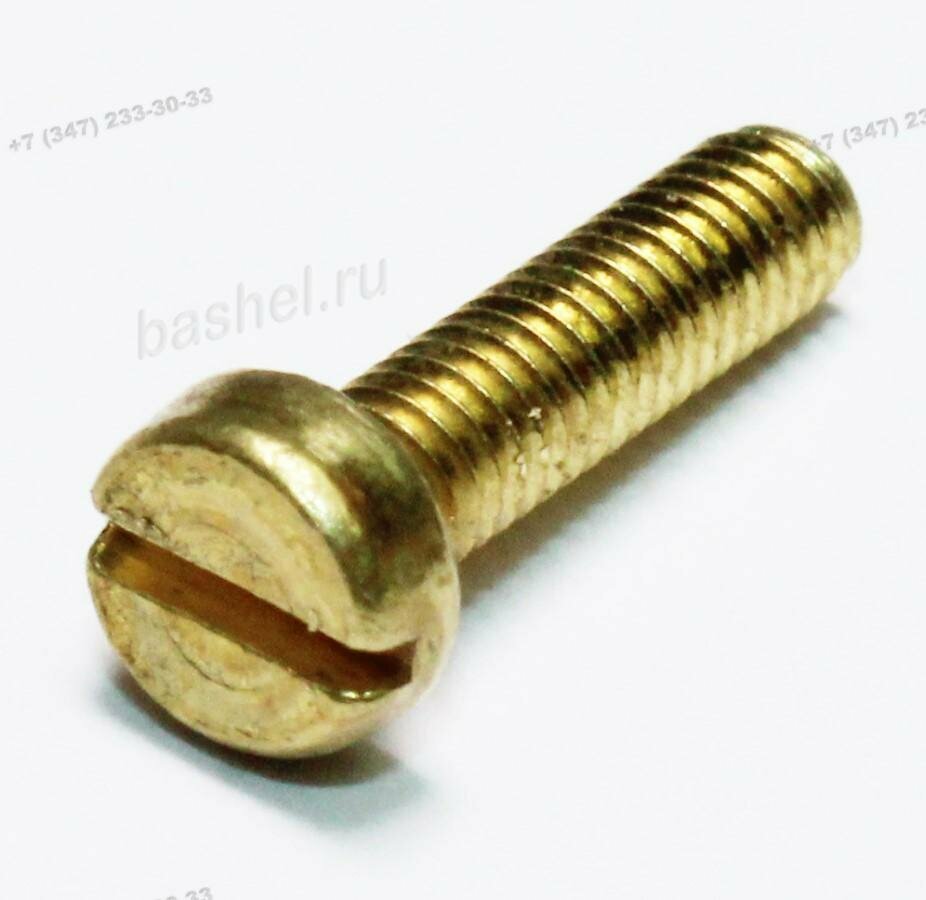 Винт М2,5х10 DIN 84 латунь