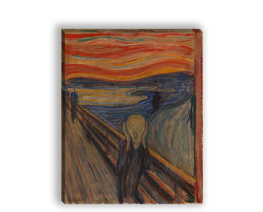 "Крик", Мунк Э, картина для интерьера (репродукция) (40х50 см / на подрамнике)