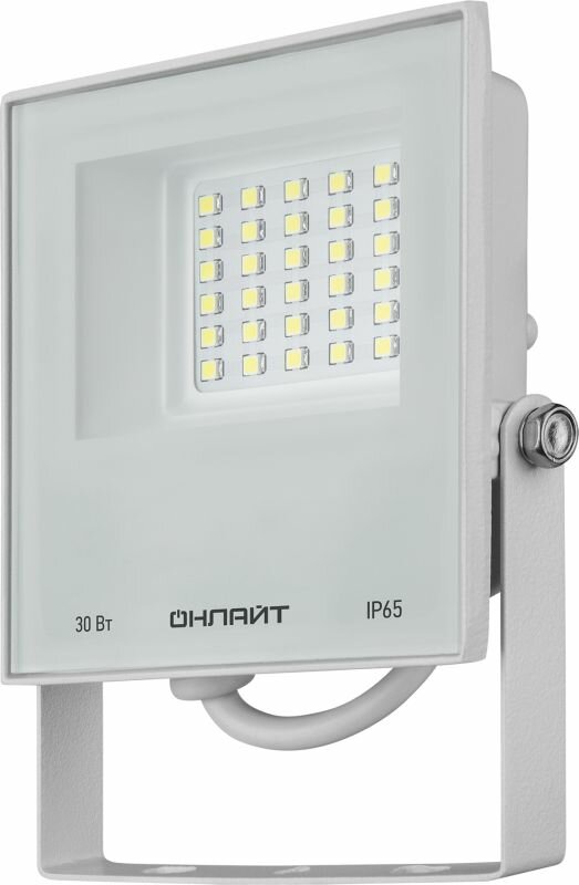 Прожектор светодиодный 90 135 OFL-30-6K-WH-IP65-LED 30Вт 6000К IP65 2400лм бел. Онлайт 90135