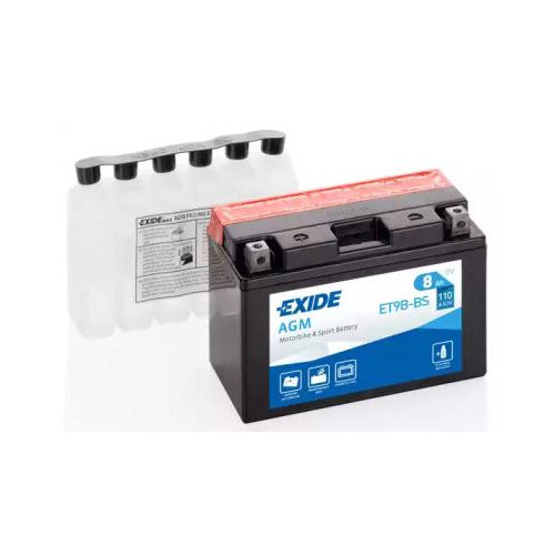Аккумулятор Мото, EXIDE ET9B-BS (1 шт.)