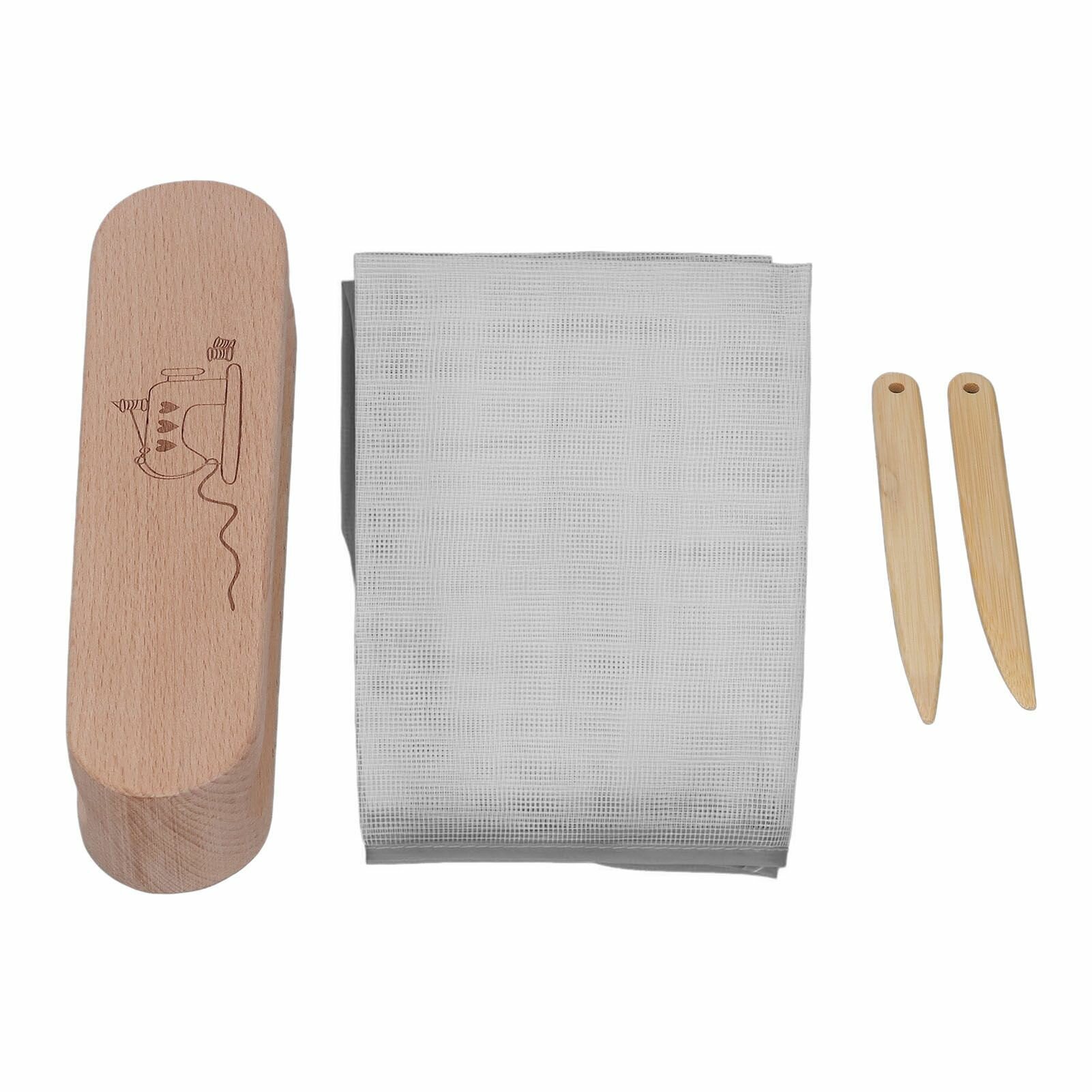 Утюжная деревянная киянка с костяной ручкой для защиты от пара