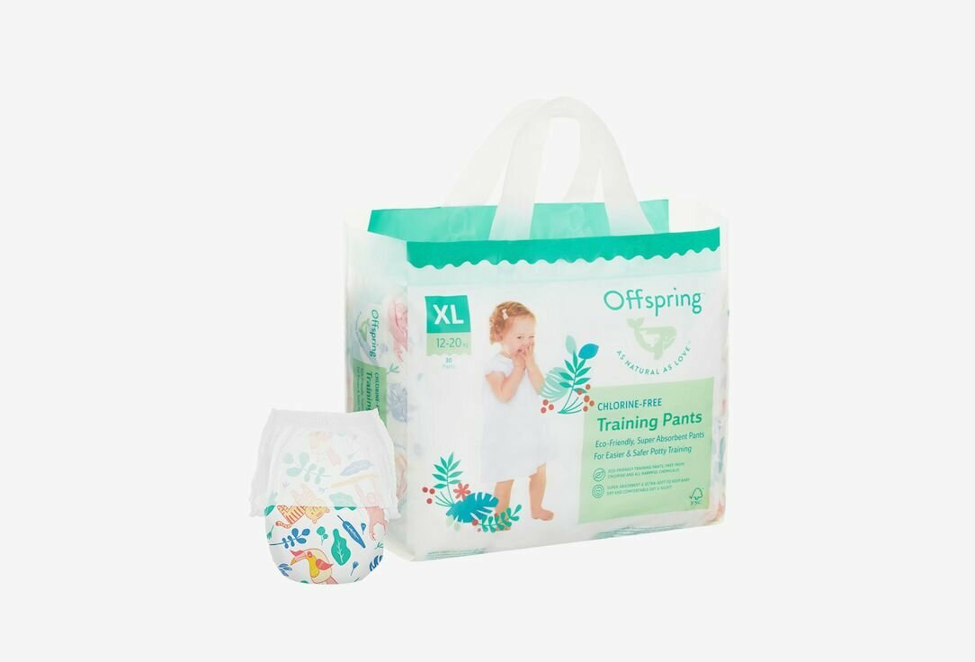 Трусики-подгузники OFFSPRING 12-20 кг, джунгли