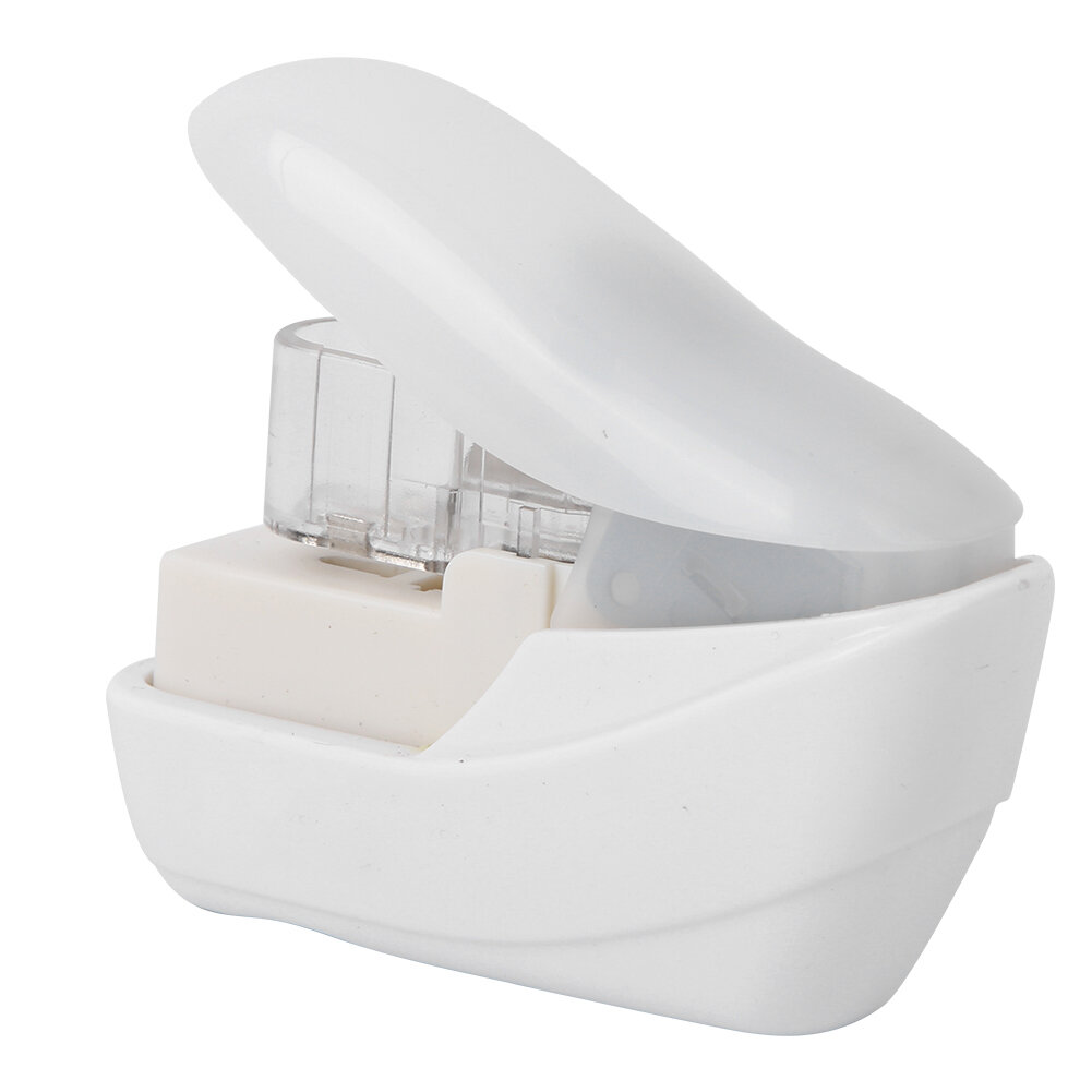 Сшиватель без скобок без иглы для офиса и школы, материал ABS, цвет белый, рекомендуемое количество листов для сшивки 4, 1 шт.