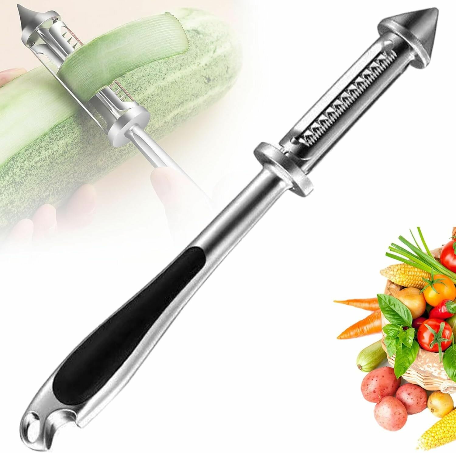 Многофункциональная овощечистка для овощей из нержавеющей стали,