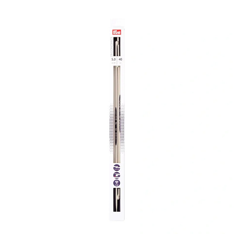 Спицы прямые "Ergonomics" 5мм/40см, Prym, 190407