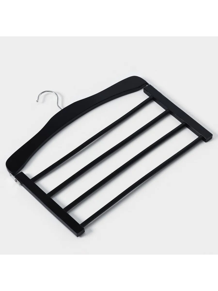 Многоуровневые деревянные плечики для брюк и юбок