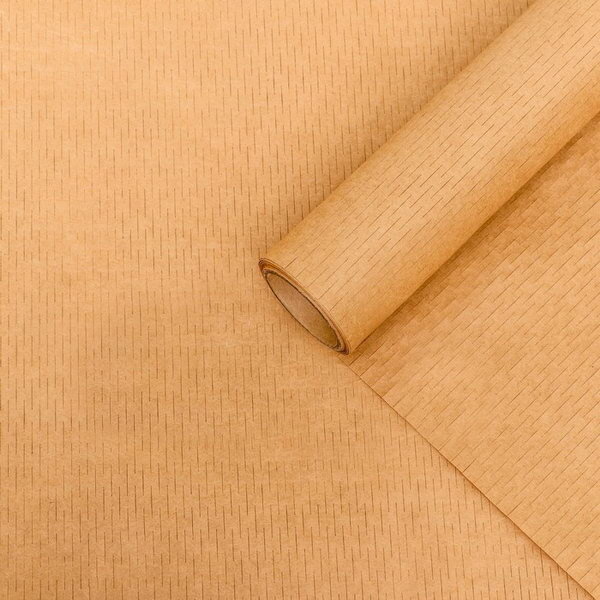 Крафт бумага сотовая в рулоне, бурая, 20 м, тематика: однотонная