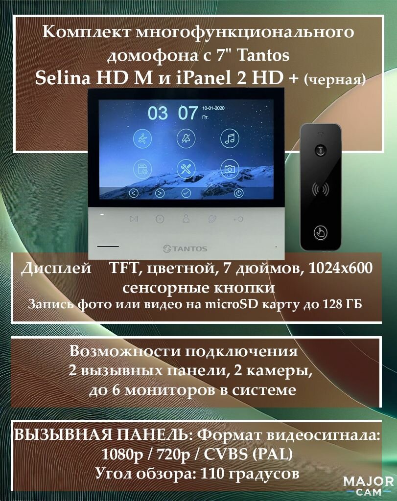 Комплект Selina HD M и iPanel 2 HD + (черная)