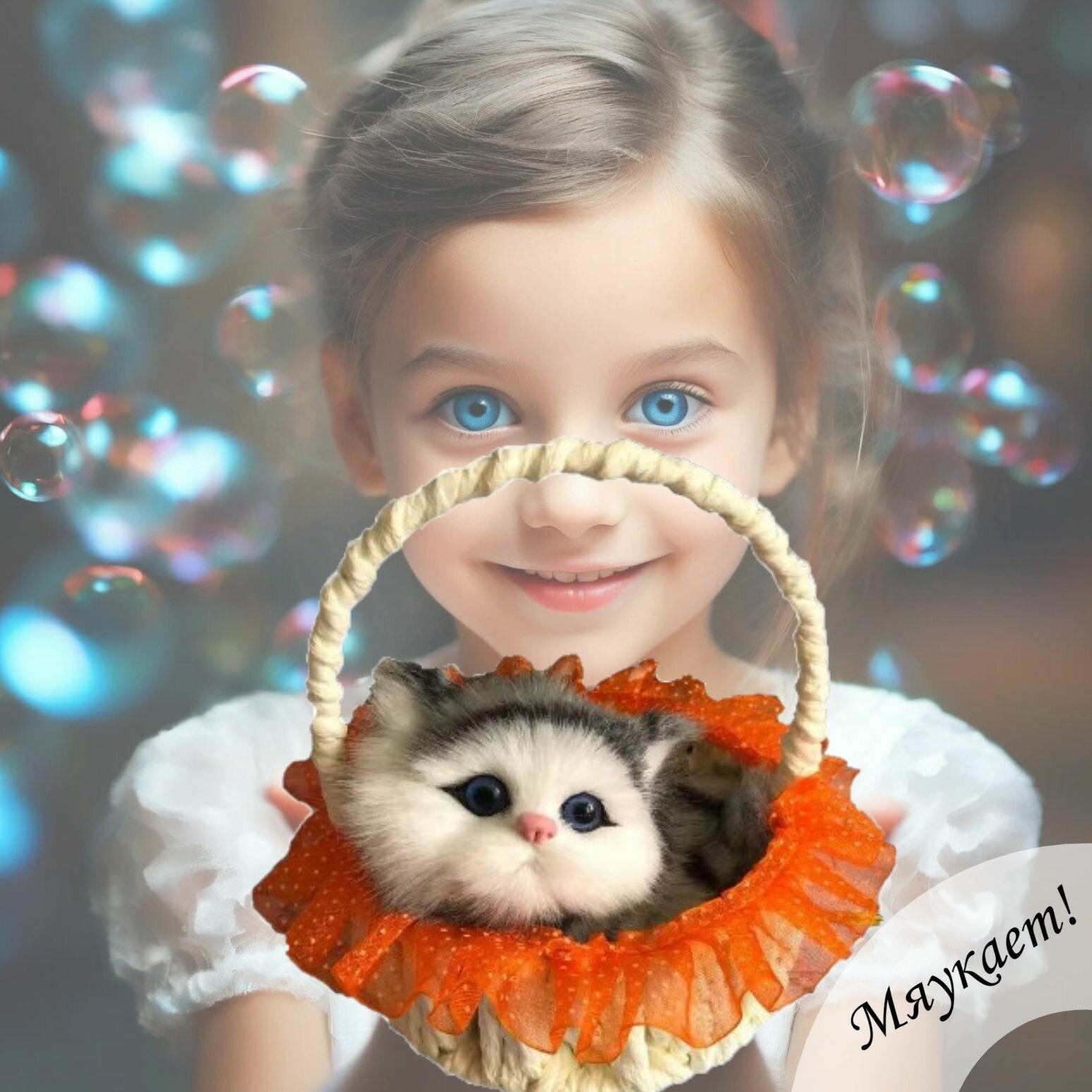 Игрушка-антистресс "Кошечка", ручная работа, 100% сходство с живой кошкой