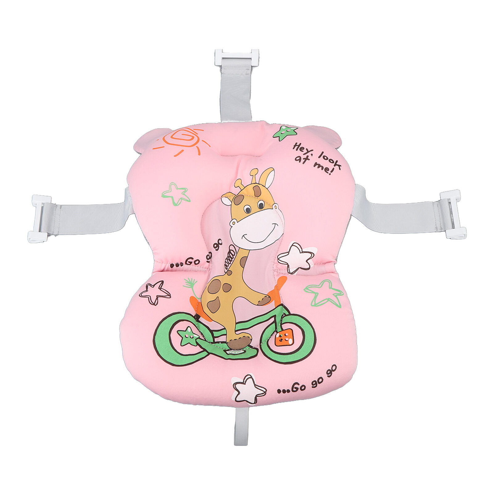 Мягкая детская ванна подушка подушка милый мультфильм -рисунок дышащий новорожденный ванна с плавающей подушкой коврик розовый