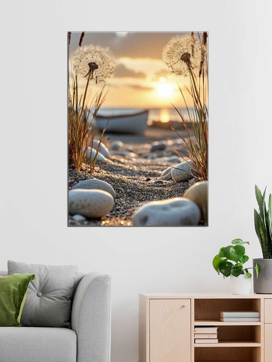 Картина на стену "Одуванчики", 50х70 см