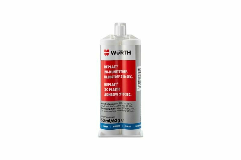 Клей для пластика 2К REPLAST 210S 50 мл, Wurth
