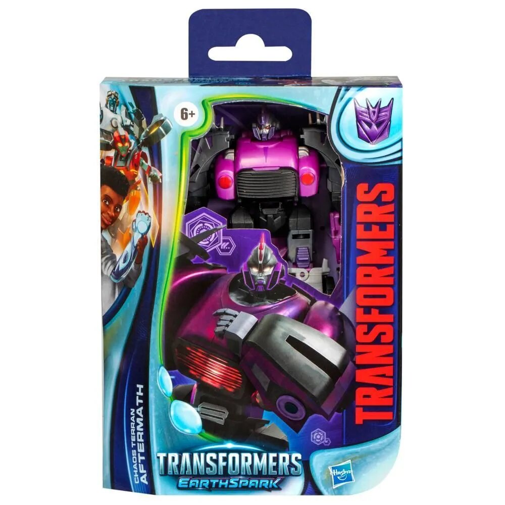 Трансформеры игрушки Hasbro Transformers Toys EarthSpark Deluxe Class Chaos Terran Aftermath 12.5cm F8670