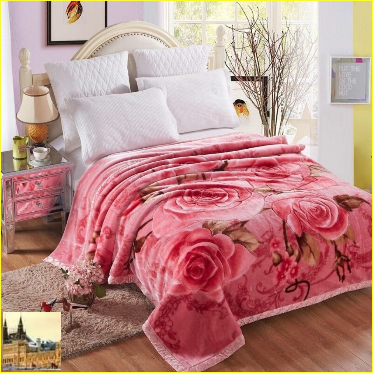 Одеяло 200x230 см Велюровое Рашель Всесезонное Легкое Xinleyou