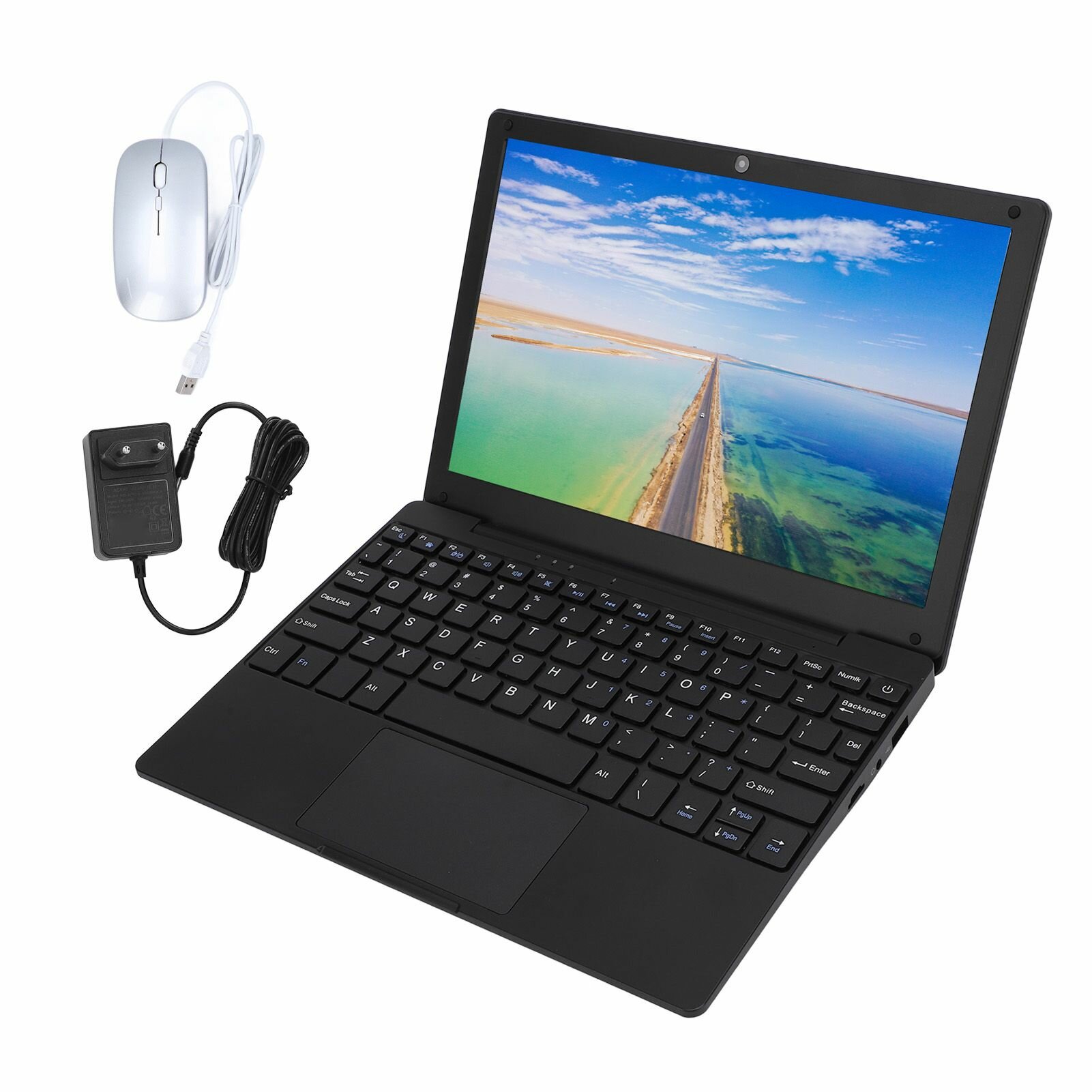 Ноутбук 10.1" Android 12, 4-ядерный, Type-C, 2ГБ/64ГБ EU Plug