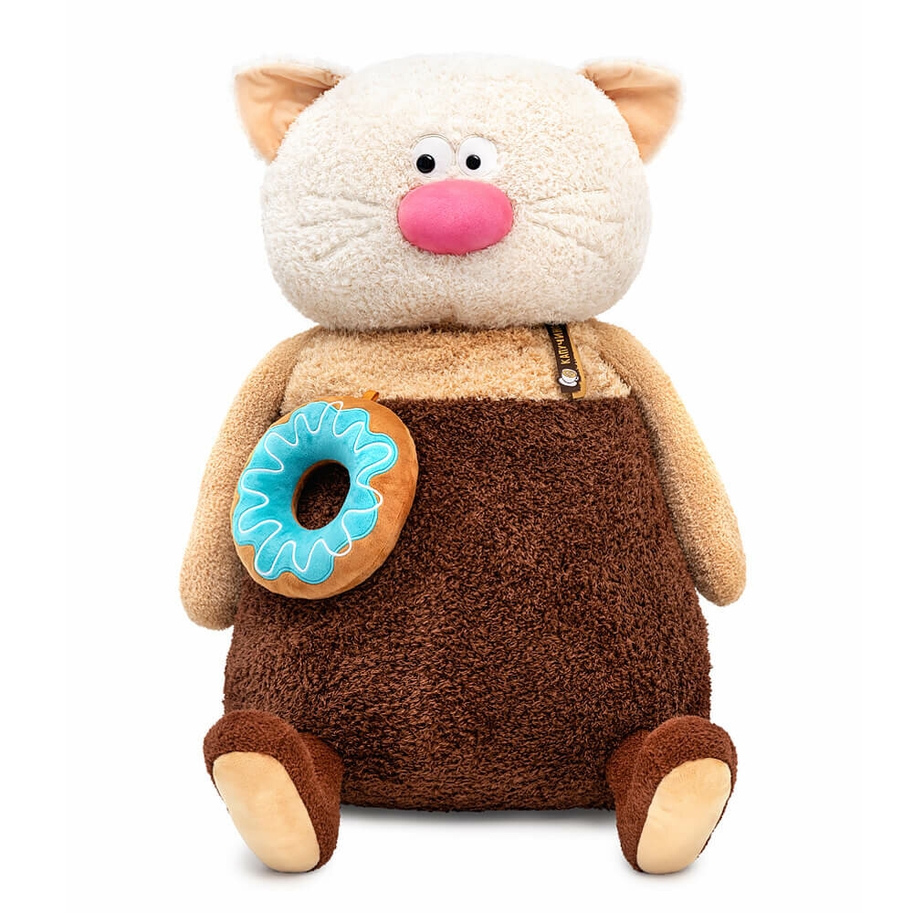 Игрушка мягкая BUDI BASA Кофейные коты "Кот Капучино Гранд", размер 75 см