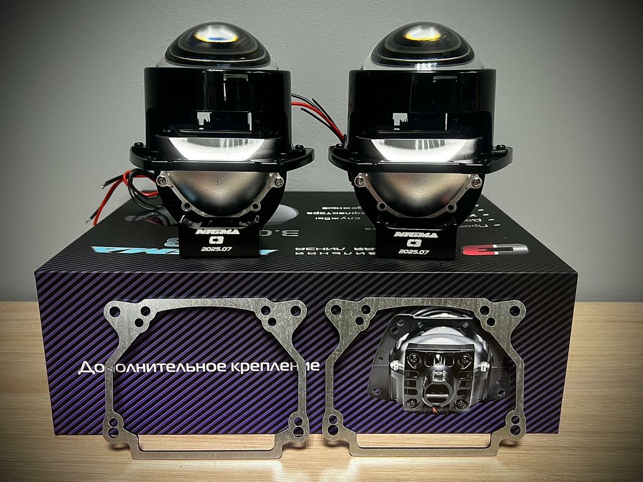 Би Лед линзы Viper для KIA Sorento 2 2009-2012 / Кия Соренто - C3 Nigma L3 / Светодиодные модули 60W-72W 5500K