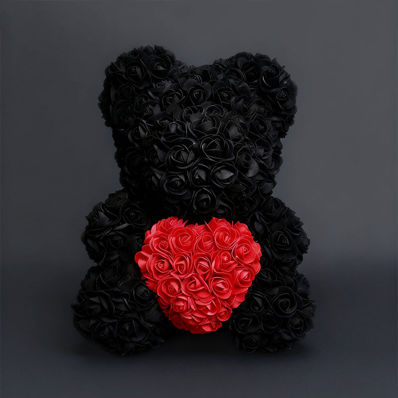 Вечный розовый мишка для подруги, лучшей подруги, китайский подарок на День святого Валентина, подарок на день рождения, букет, украшение, креативная кукла