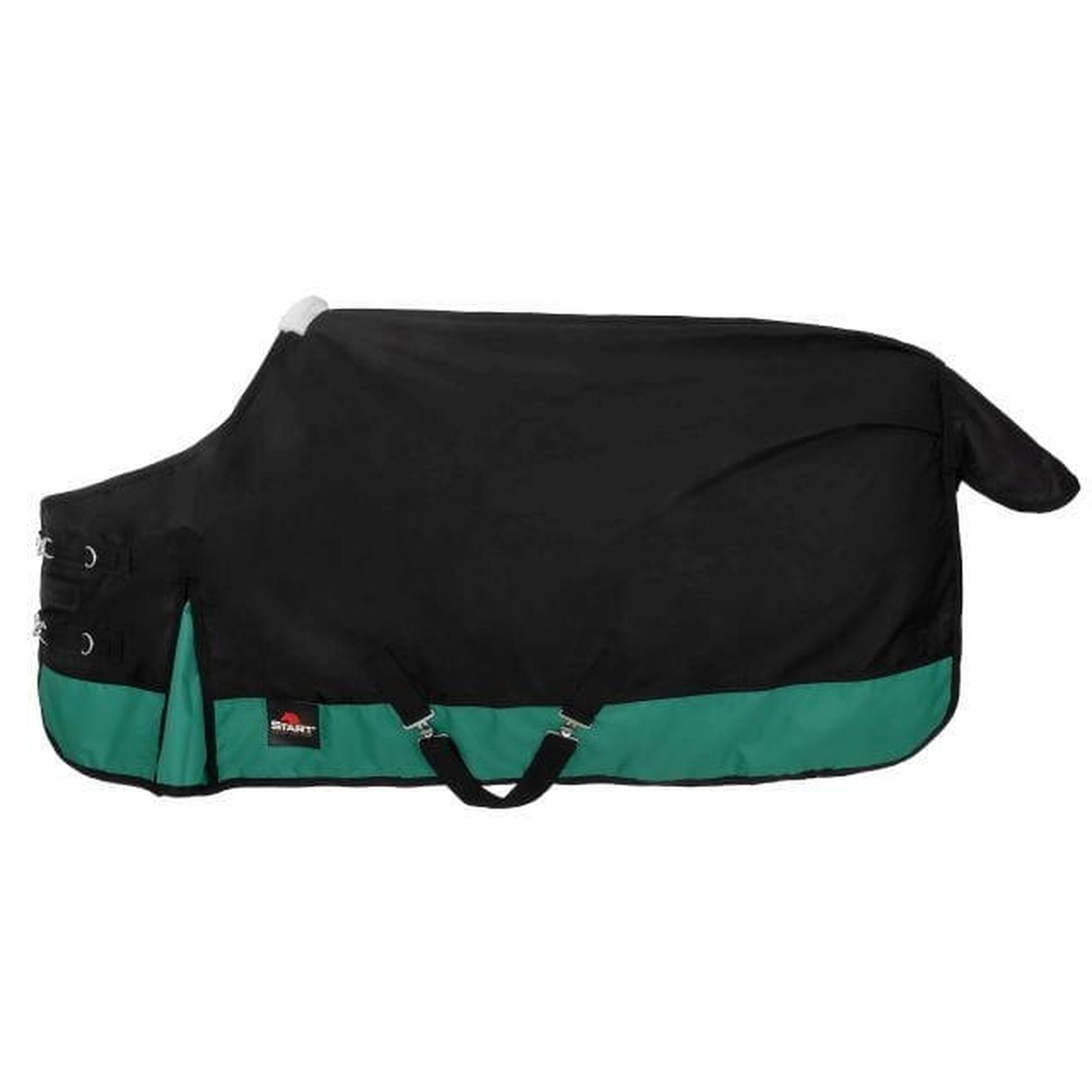 Decathlon Попона Start 2-tone 0g 600d, 165 см, цвет черный, зеленый