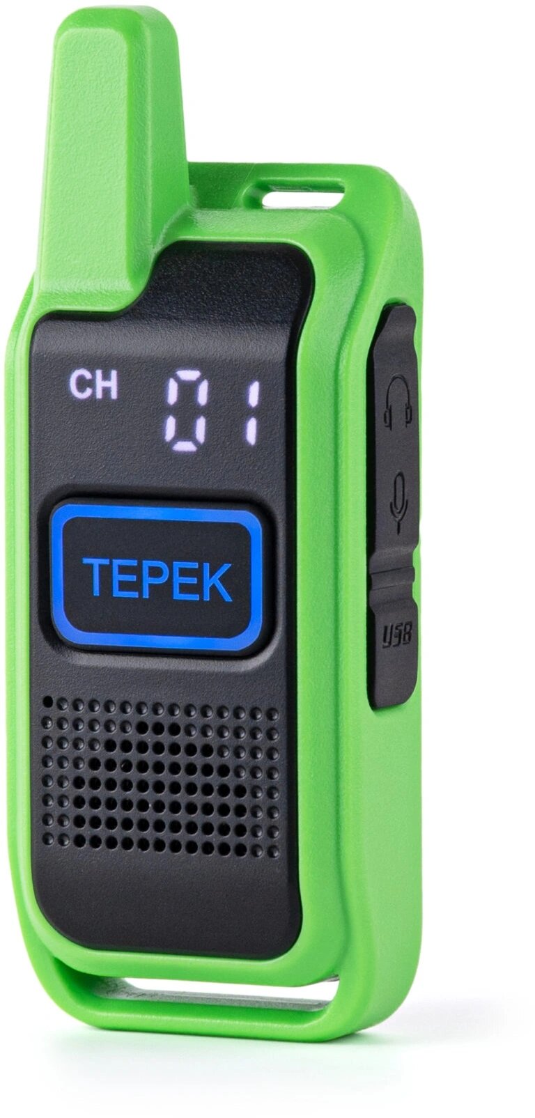 Рация Терек Спорт 199кан. до 3км аккум. сигн. аналоговый зеленый (спорт зеленый)