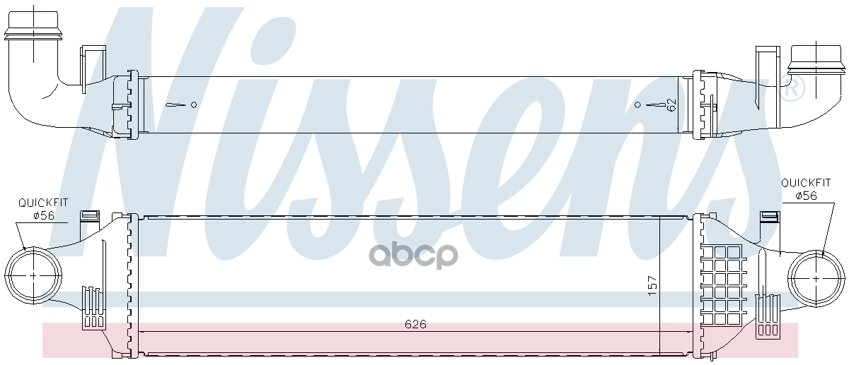 Интеркулер Nissens арт. 96335