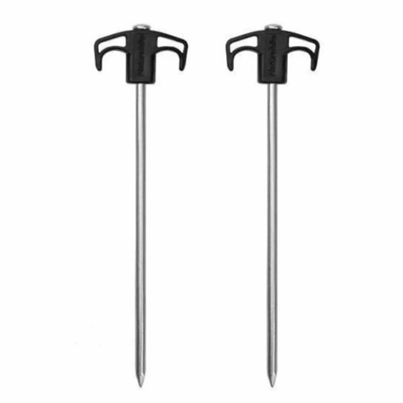 Колышки для палтки Naturehike NH21YW133-B оцинкованная сталь (2 шт.) 25 см, черные