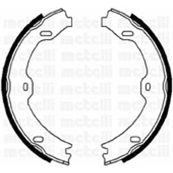 METELLI 53-0243 (2304200312 / 2304200320) колодки барабанные ручника\ mb w211 / r230 / c219 01
