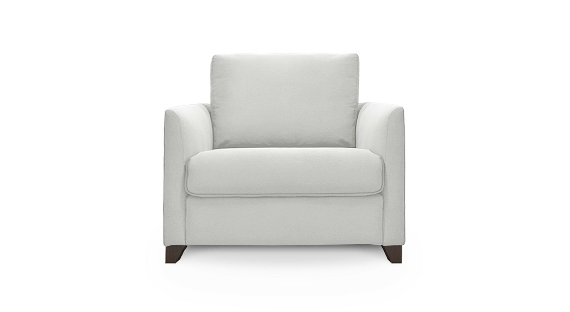 Кресло Лион Vivaldi 06 NEW 117x90x90 см, серый Велюр, нераскладной GOODFORM