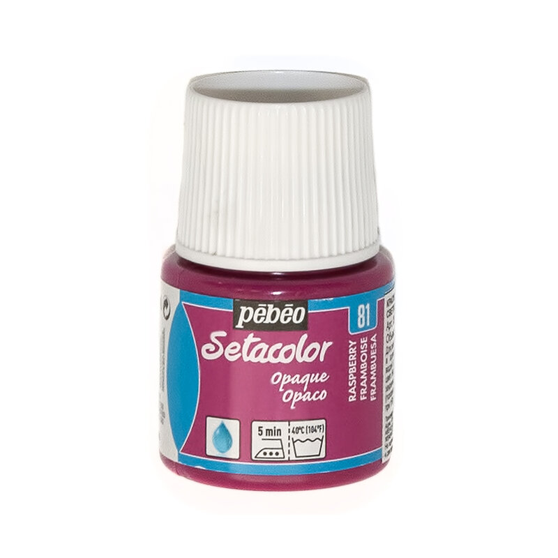 Краска для темных и светлых тканей "PEBEO" Setacolor 45 мл 295-081 малиновый